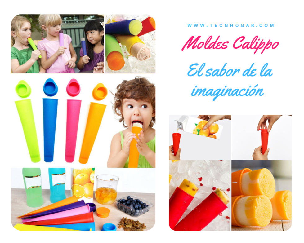 Guía de recetas de Helado para moldes tipo calipo.